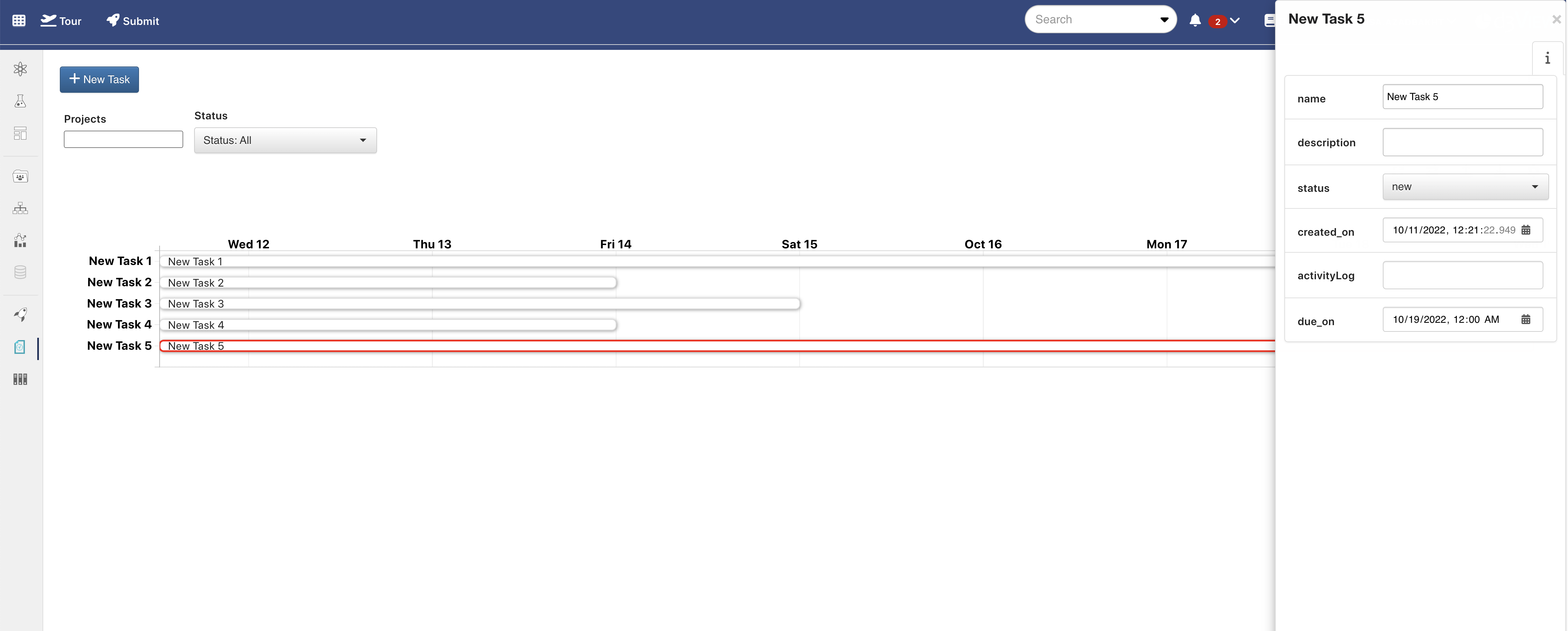 13. Tasks — d3VIEW Documentation documentation