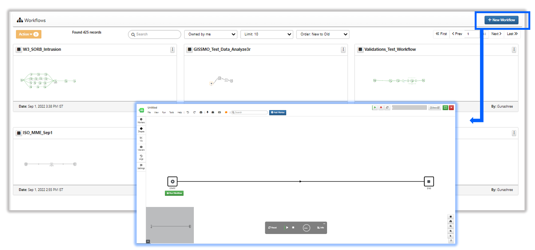 8. Examples — d3VIEW Workflows Documentation documentation