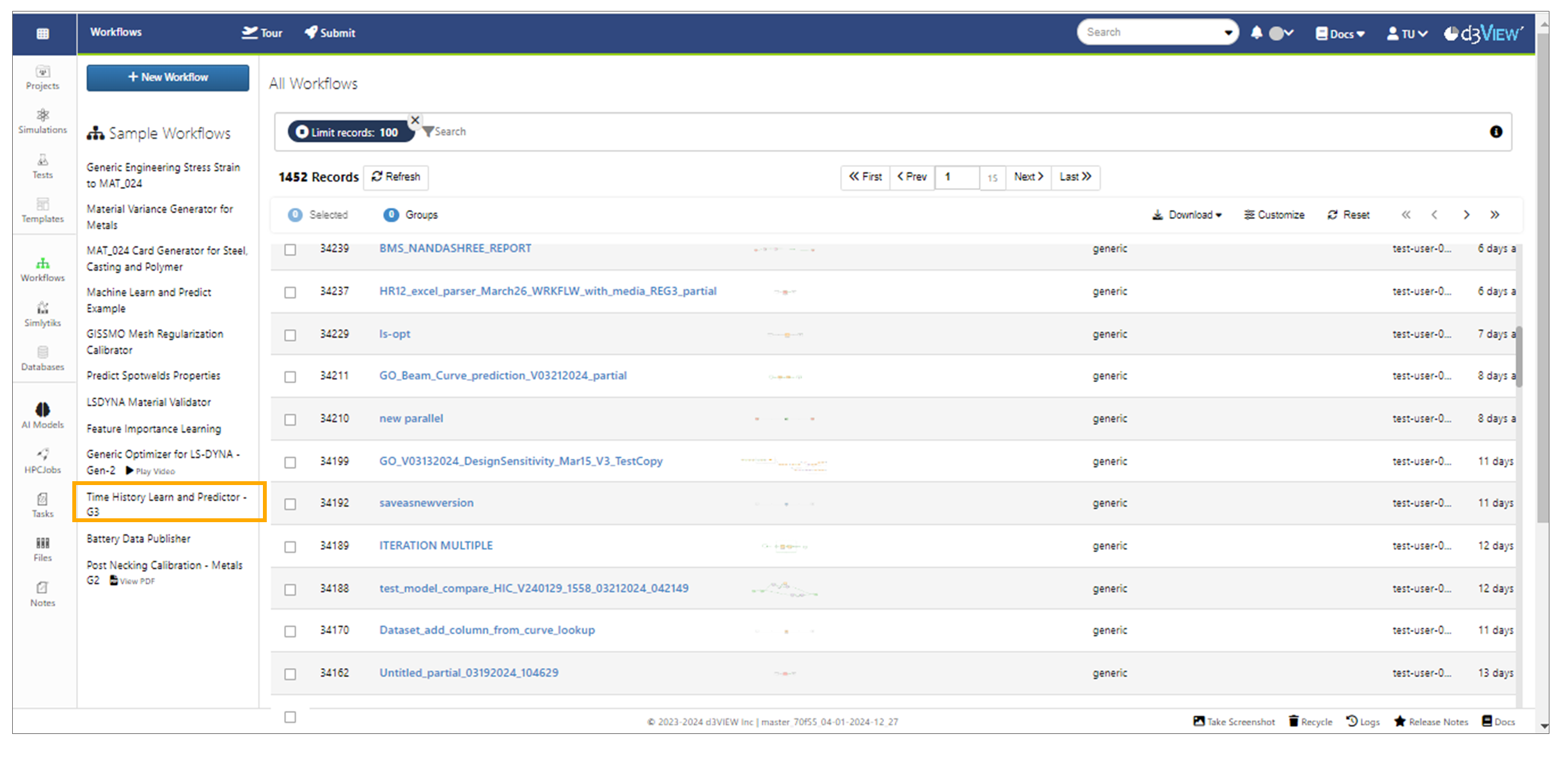 10 Viewing Data — D3view Workflows Documentation Documentation