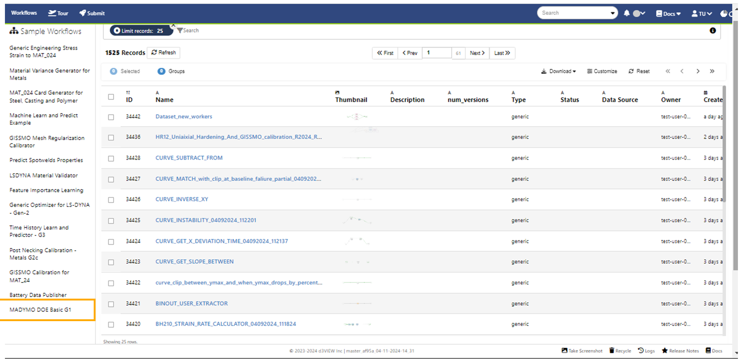 10. Viewing Data — d3VIEW Workflows Documentation documentation